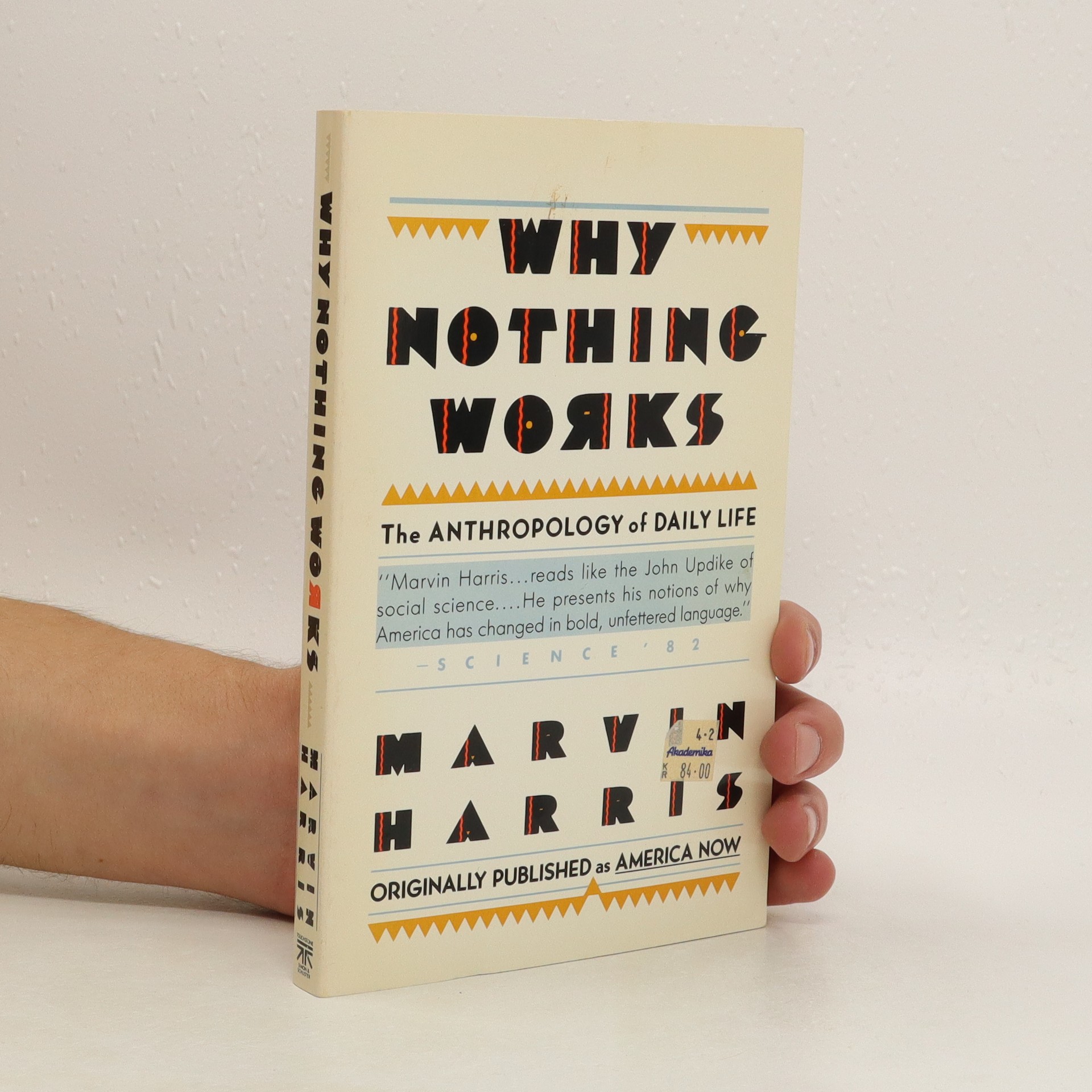 Why nothing works: the anthropology of daily life - Harris, Marvin - knihobot.cz